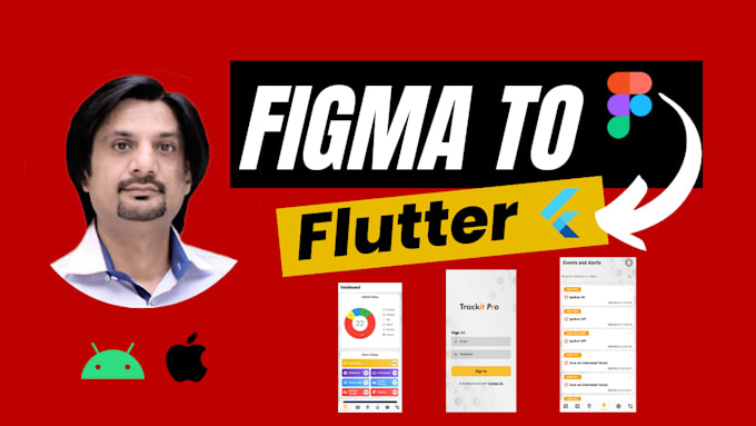 Convert figma design to flutter ui and mobile app design android and ios by Aghabro | Fiverr