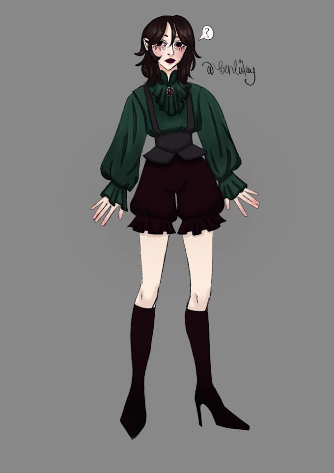 Make design for your oc draw a portrait or illustration by Benliday ...