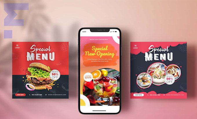 Design social media posters, product banners, or ads by Teamcwp | Fiverr