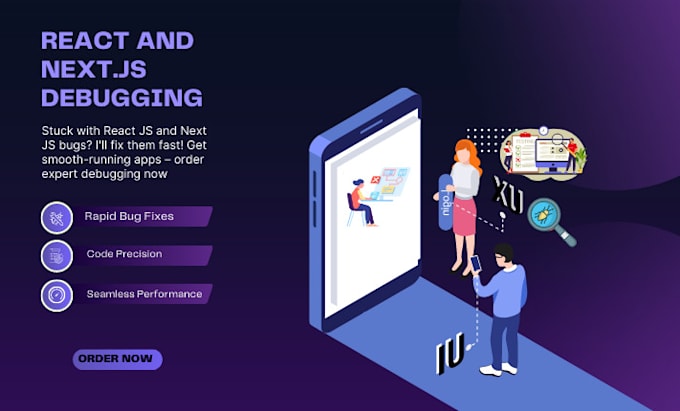 Expert react and nextjs debugger squash bugs fast by Moid_khan | Fiverr