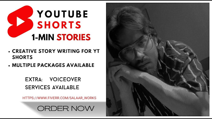 Write a 1 minute story for your youtube shorts by Salaar_works | Fiverr