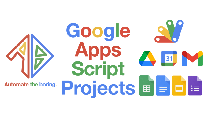 Automate google sheets, calendar, drive, gmail, form through apps ... Automate google sheets, calendar, drive, gmail, form through apps ...