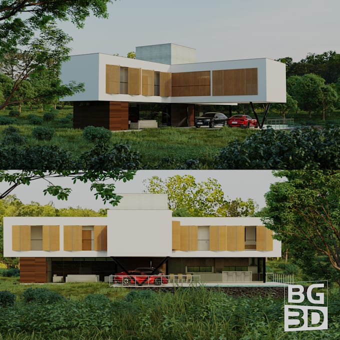 Create a exterior rendering 3d image by Renderbg3d | Fiverr