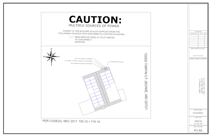 Design solar pv permit plans on autocad by Au_creatives | Fiverr