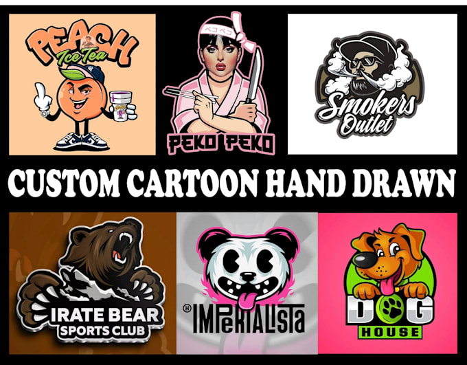 Create amazing hand drawn cartoon mascot and vintage logo by Fast ...