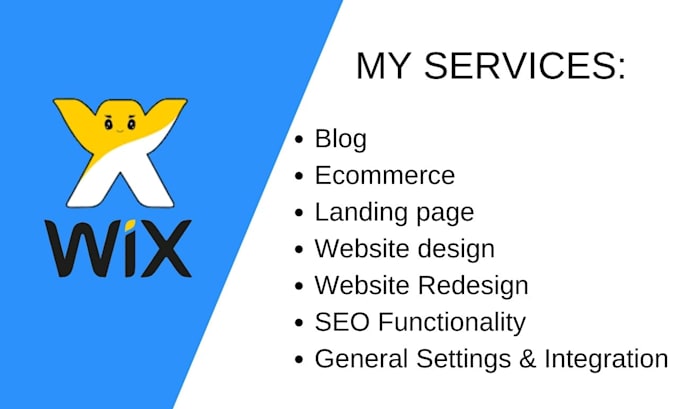 Design wix, wix landing page, wix website design, wix ecommerce, wix seo by Techy_chris | Fiverr