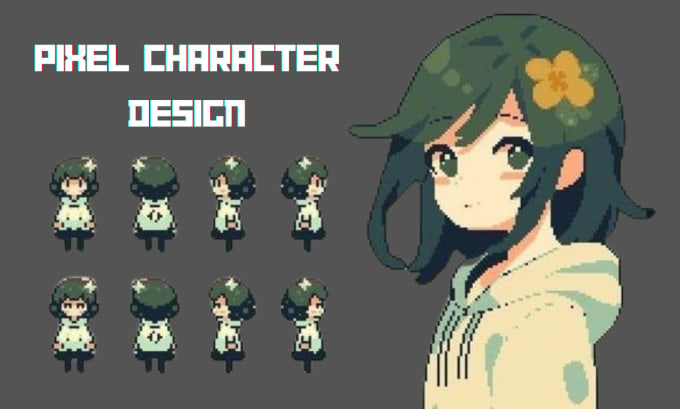Draw Animate 32 64 Pixel Art Game Character Portrait Asset Sprite Sheet By Marvellordart