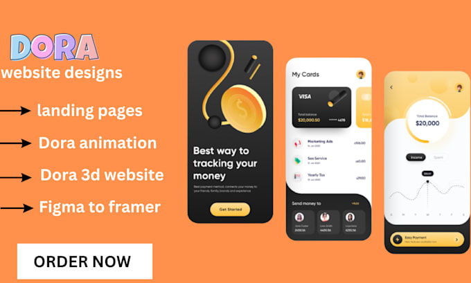 Design 3d dora website, dora run, dora animation, figma to dora website by Space_lord | Fiverr