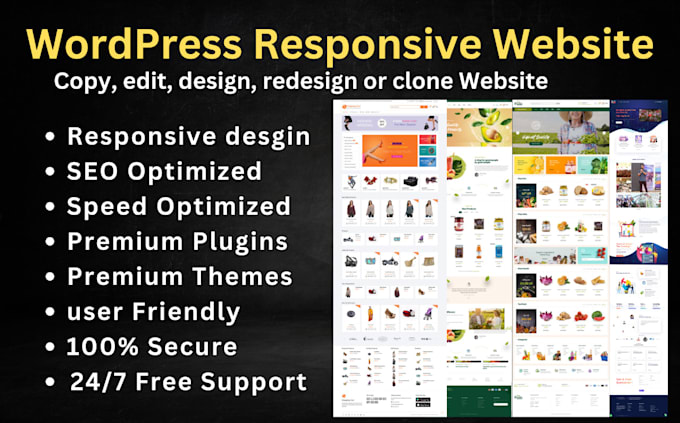 Design, redesign, update, edit, clone copy or revamp wordpress website ... Design, redesign, update, edit, clone copy or revamp wordpress website ...
