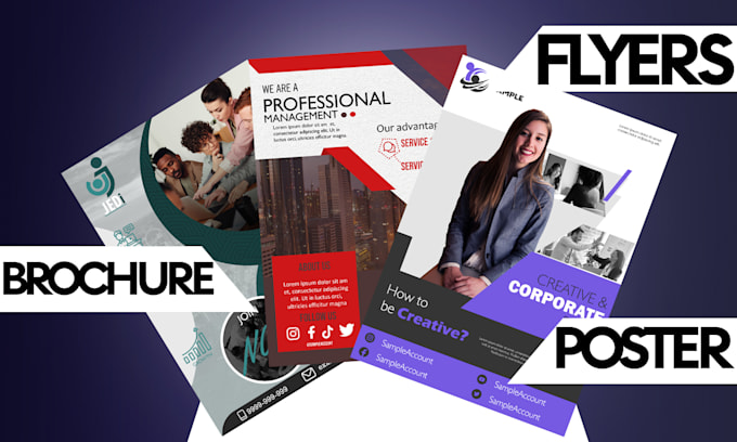 Design amazing flyers, brochure and posters by Arunika_studio | Fiverr