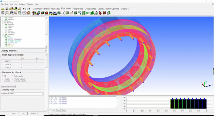 Help you with structured and unstructured icem mesh also designing 3d ...