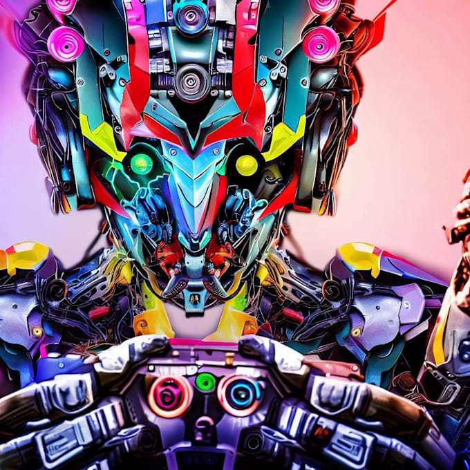 Draw mecha cyborg for anything by Kiamnant | Fiverr
