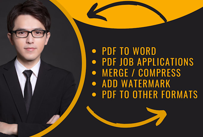 Convert pdf to word, images, job application, by Nadeem102 | Fiverr