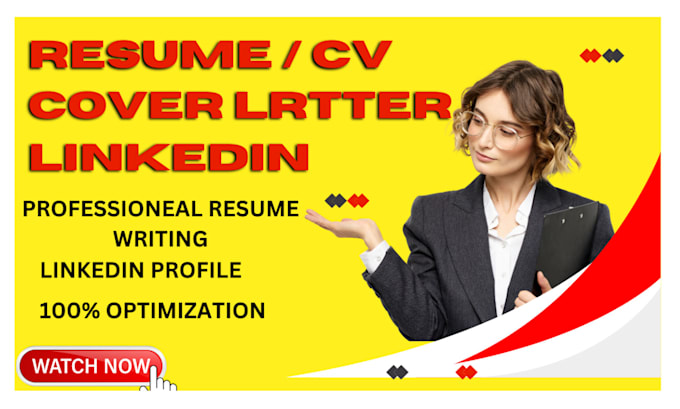 Professionally write cv resume cover letter and optimize linkedin by Aqsaa758 | Fiverr