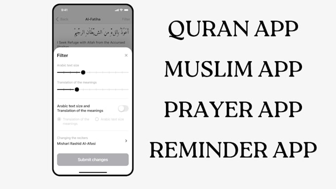 Create quran, prayer reminder, muslim app by Andrewlart | Fiverr