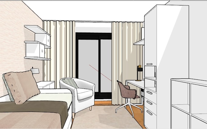 Create children and juvenile rooms 2d and 3d by Inesbleck | Fiverr
