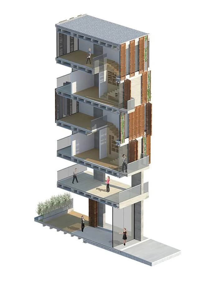Create sectional perspective render for your design by Reazulislamm ...