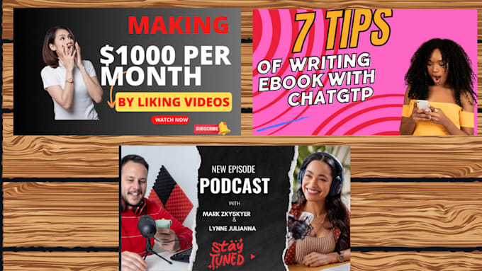 Create a good youtube thumbnail for you by Sakwageorge | Fiverr