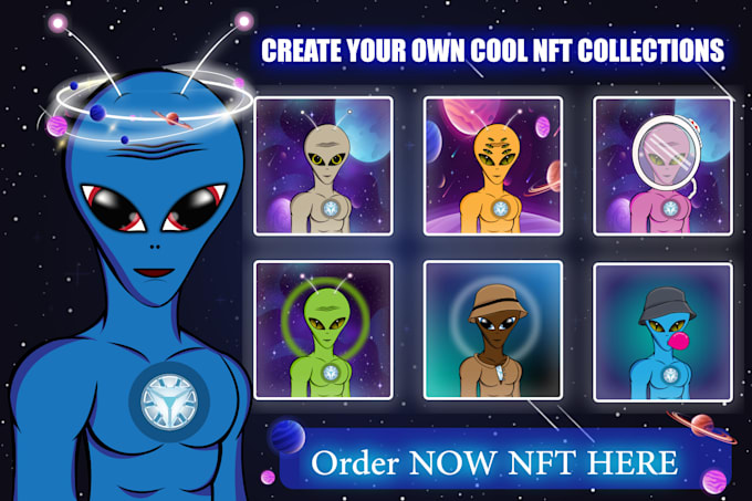 Design layers ,traits and accessories for your nft character by Karishmakumari7 | Fiverr