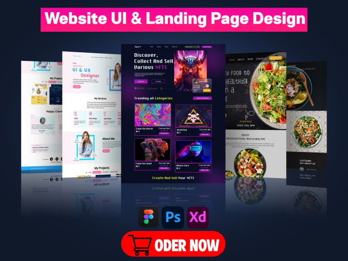 Craft figma ui for your websites landing by Rose_design15 | Fiverr
