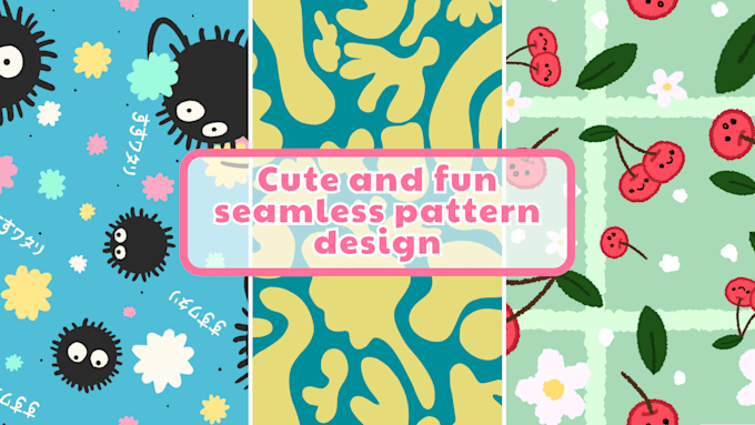 Create a cute, original and fun seamless pattern design by Sofia_garcez ...