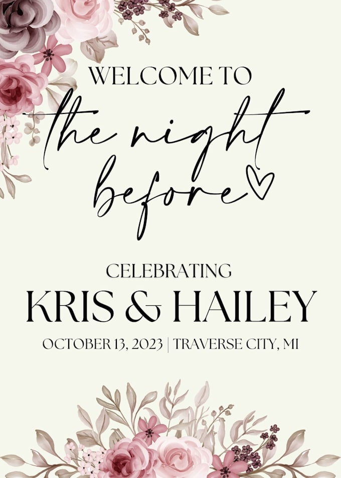 Create your wedding signs to your desired specifications by ...