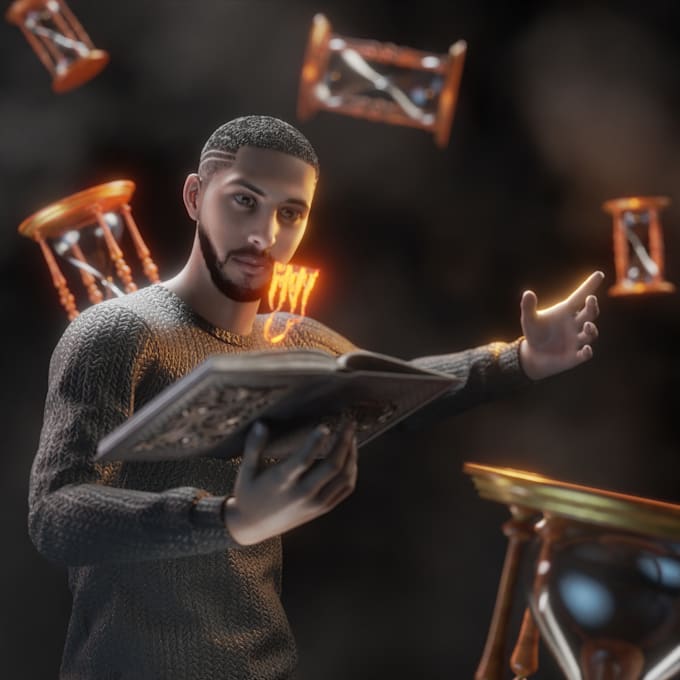 Make creative 3d album cover art and portraits by Houssamsabi | Fiverr