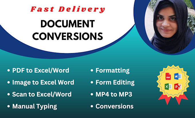 Do all type of fast file and document conversions by Shabenoor | Fiverr