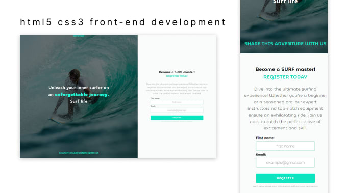 Develop html and css for modern, responsive websites by Artbyemil_s ... Develop html and css for modern, responsive websites by Artbyemil_s ...