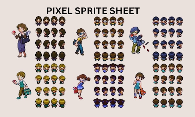 Create pixel art, battle sprite, sprite sheet animation, blast sprite ...