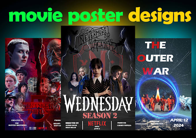 Make custom movie poster designs by Roneek | Fiverr