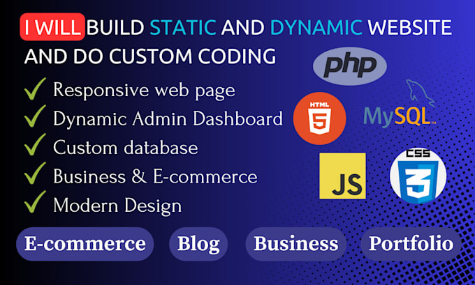 Code any custom e commerce and static website by Craft_agency | Fiverr