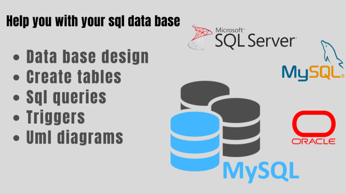 Do database design, sql query, mysql, uml diagrams by Salim_benaddoun ... Do database design, sql query, mysql, uml diagrams by Salim_benaddoun ...