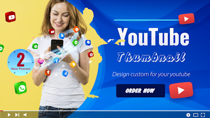 Create design for youtube thumbnail, facebook cover, banner by ...