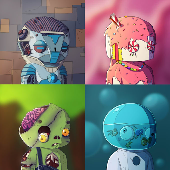 Draw you your one of one nft collection by Anasbd1 | Fiverr