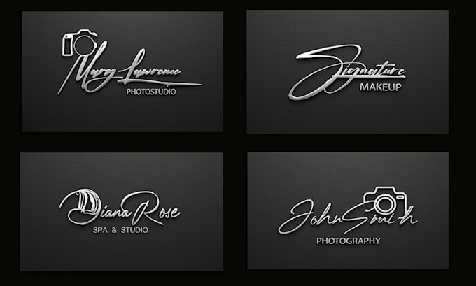 Design photography signature, handwritten, scripted logo by ...