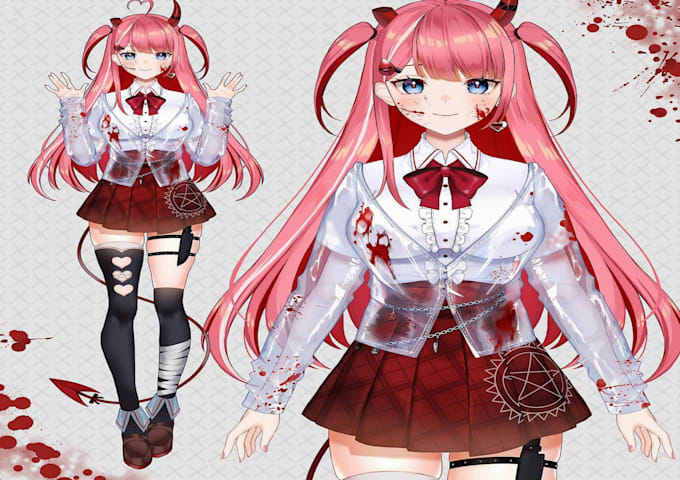 Rig your vtuber, vrchat, live2d chibi furry character for twitch streaming by Bell_212 | Fiverr