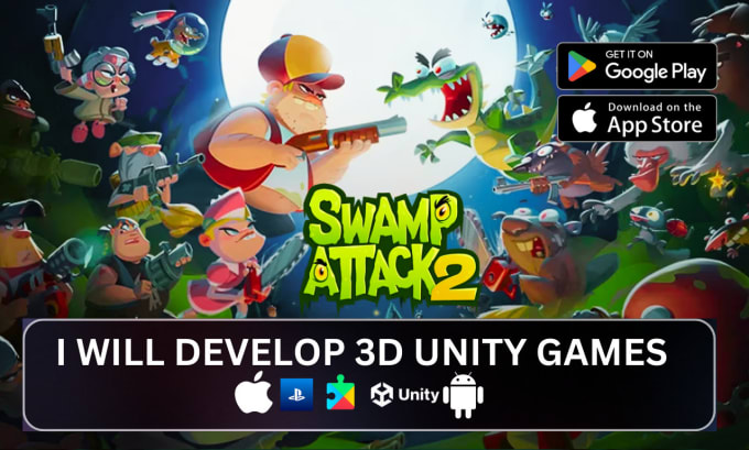 Develop 2d 3d unity game development, game app, 3d game, developer ... Develop 2d 3d unity game development, game app, 3d game, developer ...