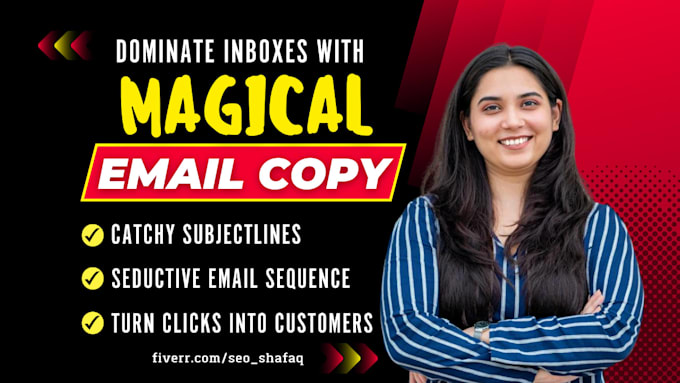 Write killer email sequence by Seo_shafaq | Fiverr