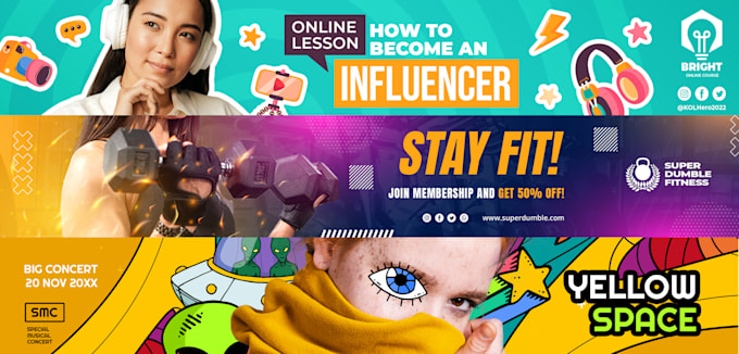 Design a professional youtube banner and profile picture by ...