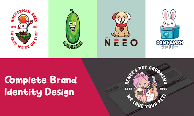 Design cartoon character logo and brand identity by Hd_creation99 | Fiverr