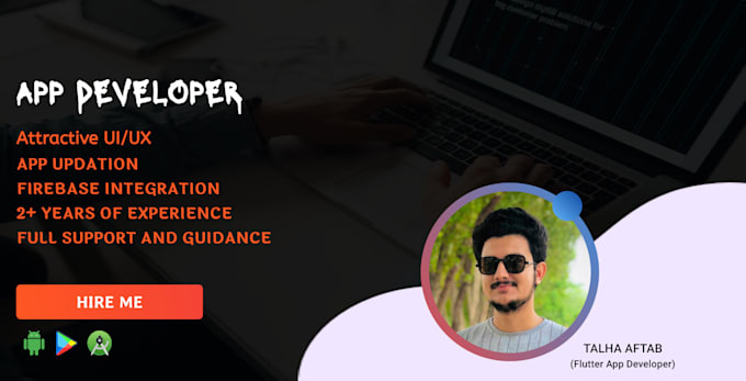 Be your flutter developer, build android app for you Be your flutter developer, build android app for you