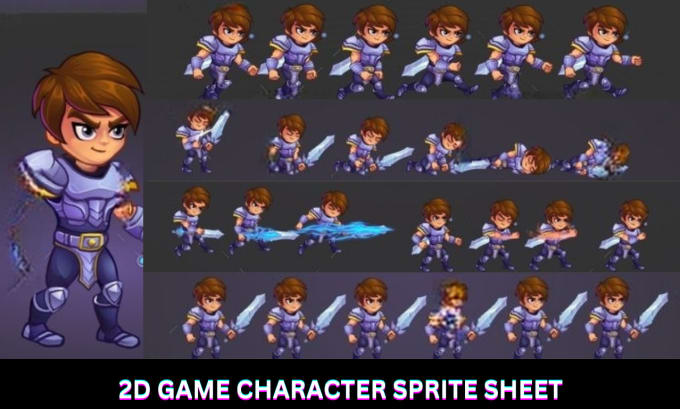 Draw 2d Sprite Sheet Pixel Art 2d Animation Game Asset For 2d Game By Vivianpromise Fiverr