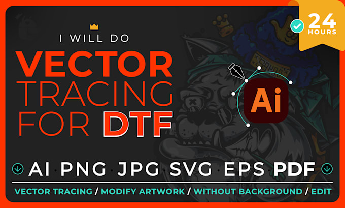 Vectorize your favorite images for dtf printing by Richardgoyes | Fiverr