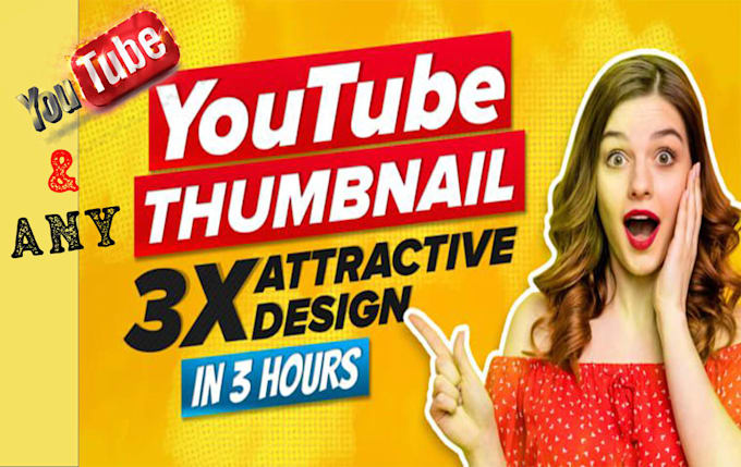 Make you a great youtube thumbnail, any thumbnails design by ...