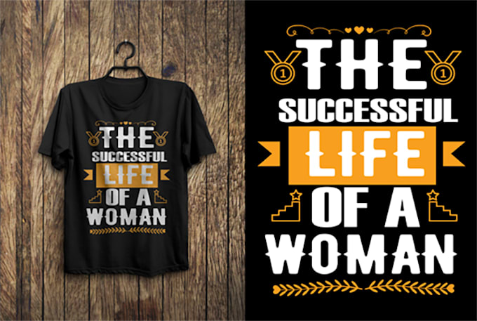 Create modern typography retro vintage t shirt logo design by ...