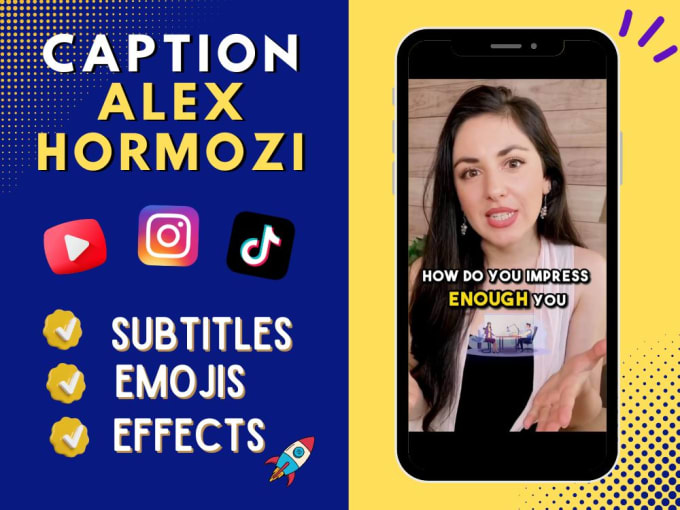 Edit Reels Tiktok Youtube Shorts With Captions Like Alex Hormozi By