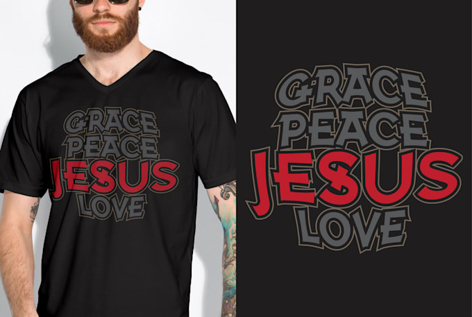 Make professional custom christian t shirt design and bible verse by ...
