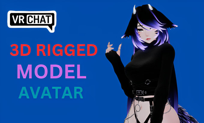 Build Custom Vrc Avatar Vrchat Furry Anime 3d Model Vtuber Vriod And Unity By Smartsrudio