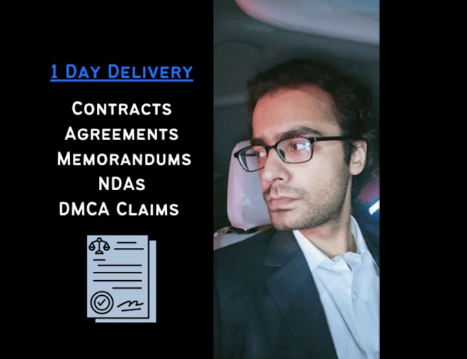 Draft precise legal contracts, agreements and documents for you by Ar ...